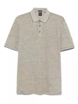 BOSS Mélange Polo Shirt - Brown
