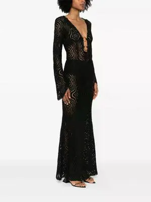 MOOS STUDIO Midnight Bloom Maxi Dress