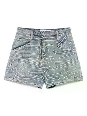 IRO PARIS Embroidered Denim Shorts