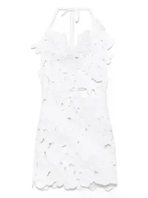 Blumarine Open-work Mini Dress