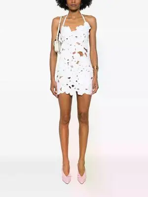 Blumarine Open-work Mini Dress