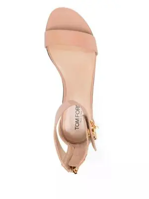 TOM FORD Leather Flat Sandals - Neutrals