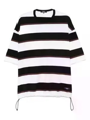 Comme Des Garçons Striped T-shirt - White
