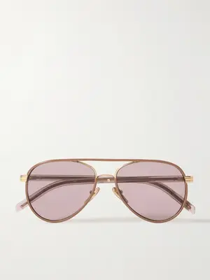 Prada Aviator-style Sunglasses - Gold