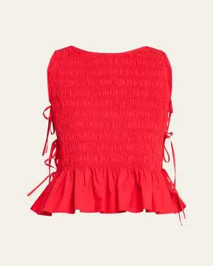 Red Peplum Tops