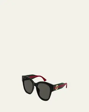 Gucci Recycled Acetate Butterfly Sunglasses