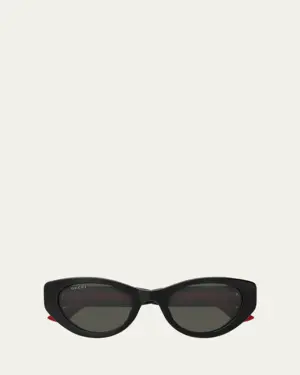 Gucci Cat-eye Recycled Acetate Sunglasses - Black