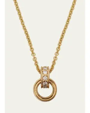 SYDNEY EVAN 14k Yellow Diamond O-ring Charm
