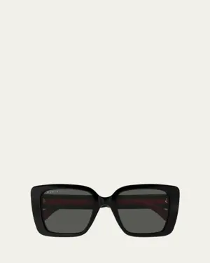 Gucci Recycled Acetate Rectangle Sunglasses