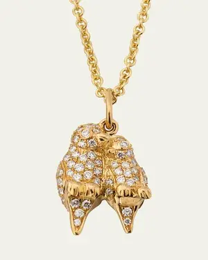SYDNEY EVAN 14k Yellow Gold Lovebirds Charm With Diamonds - Yg