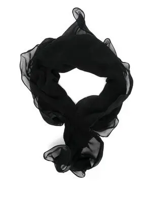 Magda Butrym Silk Head Scarf - Black