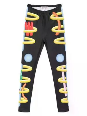 WALTER VAN BEIRENDONCK Void Clown Bike Leggings - Black