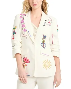 Cinq À Sept Summer Love Cheyenne Blazer - Ivory Multi