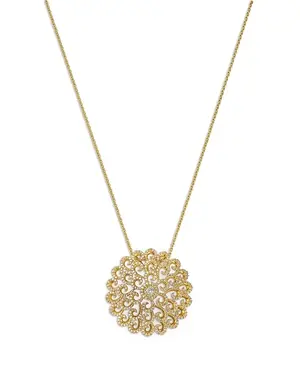 Bloomingdale'S Diamond Filigree Medallion Pendant Necklace - Gold