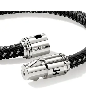John Hardy Sterling Cord Bracelet - Silver
