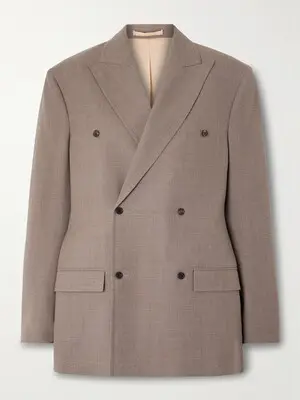 Carven Double-breasted Wool Blazer