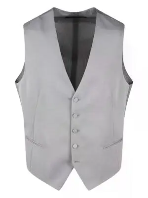 Tagliatore Wool Waistcoat - Grey