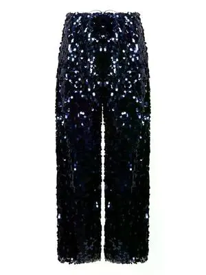 Oseree Sequin Trousers - Blue