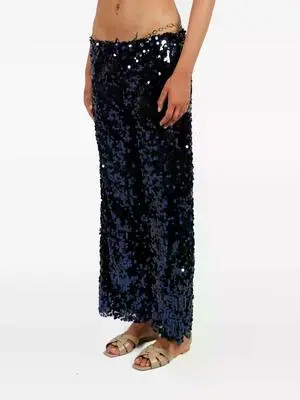 Oseree Sequin Trousers - Blue