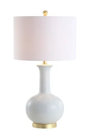 JONATHAN Y Brussels 27" Contemporary Transitional Ceramic/metal Led Table Lamp - White