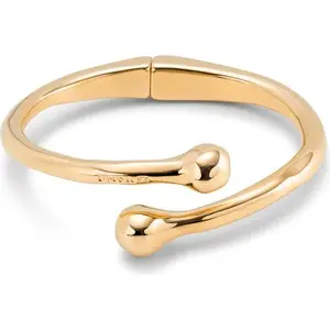 UNODE50 Rigid Bangle With Inner Spring - Gold