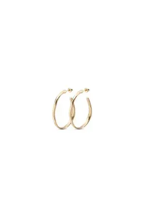 UNODE50 Sleek Open Hoop Earrings