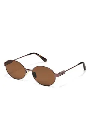 Quay Anyways 56mm Round Sunglasses