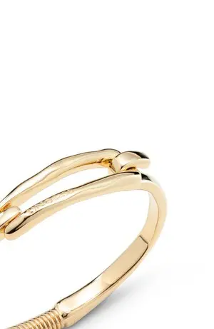 UNODE50 18k -plated Buckle Bangle Bracelet - Gold