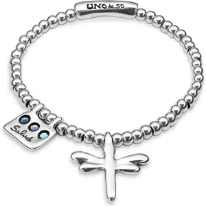 UNODE50 Dragonfly Charm Bracelet - Silver