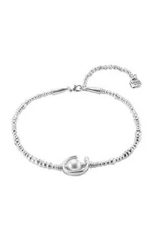 UNODE50 Sterling -plated Necklace With Pearl