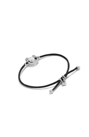 UNODE50 Threaded Bracelet With Pearl - Silver