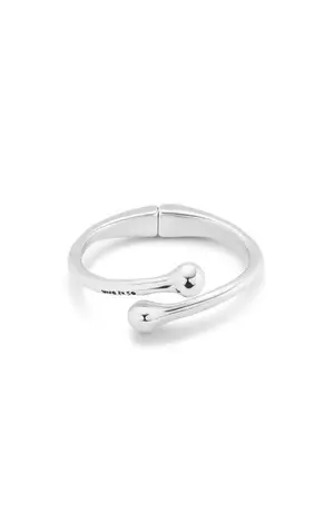 UNODE50 Rigid Bangle With Inner Spring - Silver