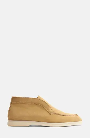 SCAROSSO Leonarda Ankle Boots - Beige - Suede