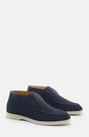 SCAROSSO Leonarda Ankle Boots Blue - Suede
