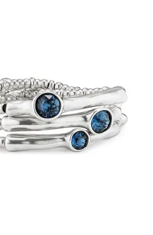 UNODE50 Azul Trinity Beaded Bracelet