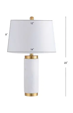 JONATHAN Y Adams 23" Marble Led Table Lamp