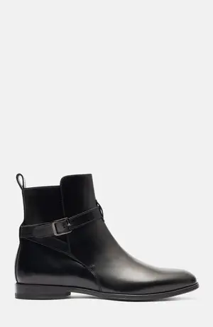 SCAROSSO Lara Jodhpur Boots - Black - Calf