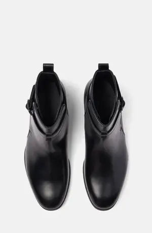 SCAROSSO Lara Jodhpur Boots - Black - Calf