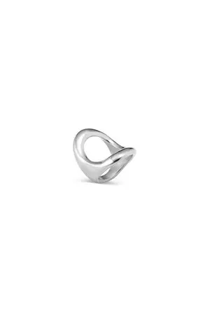 UNODE50 Open Oval Ring - Silver