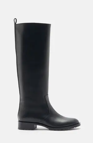 SCAROSSO Sofia Knee-high Boots - Black - Calf