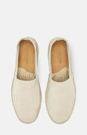 SCAROSSO Suede Espadrilles With Rope Sole - Raw - Suede