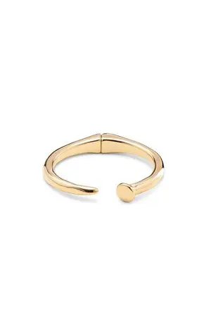 UNODE50 Bent Nail Bangle - Gold