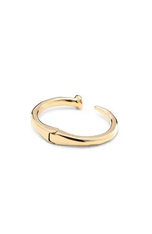 UNODE50 Bent Nail Bangle - Gold