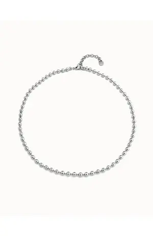 UNODE50 Pulse Bead Chain Necklace - Silver