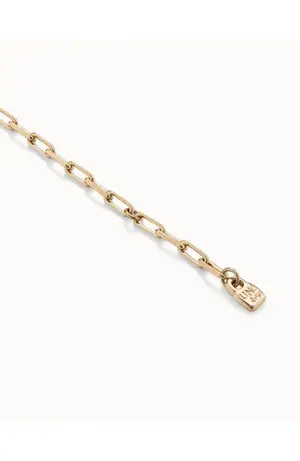 UNODE50 Linkline Chain Charm Necklace - Gold