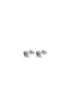 UNODE50 Sterling -plated Crystal Stud Earrings