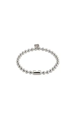 UNODE50 Beaded Charm Bracelet - Silver