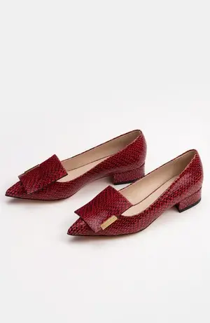 BELLS & BECKS BELLS & BECKS Allegra Pointed-Toe Flat Red