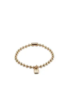 UNODE50 Beaded Charm Bracelet - Gold