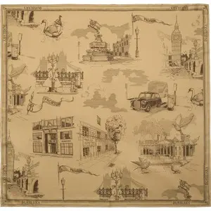 Burberry London Landmarks Silk Scarf - Sand